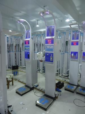 China DHM-15B Ultrasonic Coin operated Height and weight scale with Blood Pressure and Bluetooth for sale