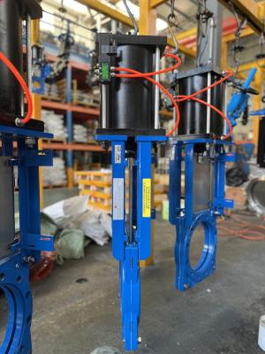 China 2-48 Inches Knife Gate Valve Manual Operation Alloy Steel Body for Power Generation Plant for sale