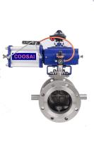 China Jacked Pneumatic Segment Ball Valve For Paper And Pulp Process for sale