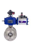 China Pneumatic Actuator V Notch Ball Valve for sale
