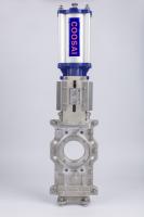 China Butt Weld Connection Type Knife Gate Valve With Double Acting Pneumatic for sale