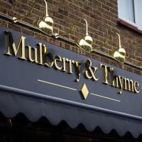 Quality Shop Front Stainless Steel Gold Mirror Logo Metal Letter Electronic Sign Board for sale