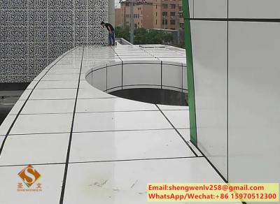 China Aluminum perforated screen metal panel for wall cladding & facade tree pattern for sale