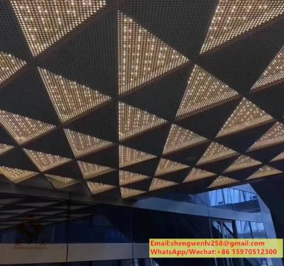 China Aluminum Facade Cladding Curtain Wall Decorative Building Material Perforated Panel for sale