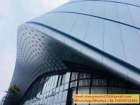 China Perforating Metal Panels For Wall Cladding Aluminum Facade System With Round Pattern for sale