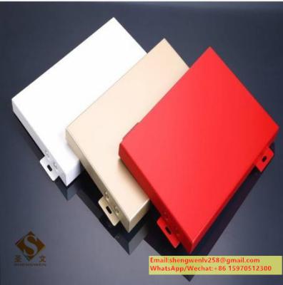 China Architectural Solid Aluminum Cladding 3mm Thickness Powder Coated White Color Anti Rust for sale