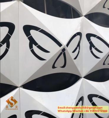 China Exterior Perforated screen facade metal facades aluminum factory in China for sale