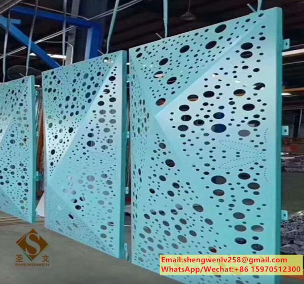 Quality Architectural aluminum panel perforated for facade cladding customized for sale