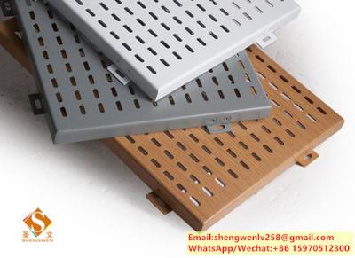 China flower pattern Metal aluminum curtain wall perforated facade cladding for facade covering for sale