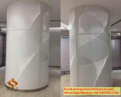 China PVDF Metal aluminum perforated bending panel used for building exterior for sale