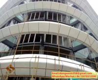 China perforated aluminium cladding facade panel 3mm thickness 1m x 2m folded for sale