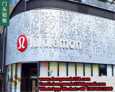 Cina Laser Cutting Aluminum Carved 3D Shapes Perforated Decorative Aluminum Veneer in vendita