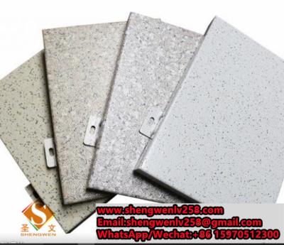 China Exterior Metal Facade Panel Aluminum Veneer with Stone Grain Coated for sale