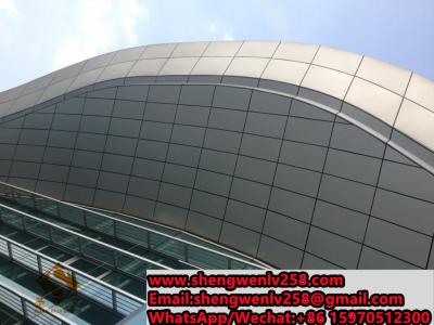 China curtain wall facade aluminum hollow decorative facade wall cladding exterior building curtain wall patterned facade for sale