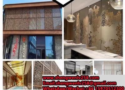 Unique Design Aluminum Perforated Panel Carved Aluminum Panel