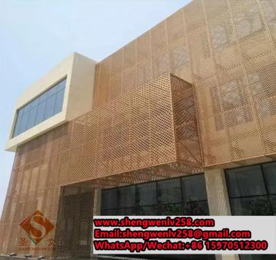 Cina Customized Factory Made Aluminum Wall Cladding Decorative Aluminum Perforated Facade in vendita