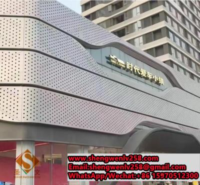 China Building Decoration Metal Cladding Aluminum Facade 3D Wall Panel for sale