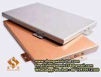 China Solid/Metallic/Wooden/Stone Texture Aluminum Solid Panel Cladding Panel Aluminum Facade for sale