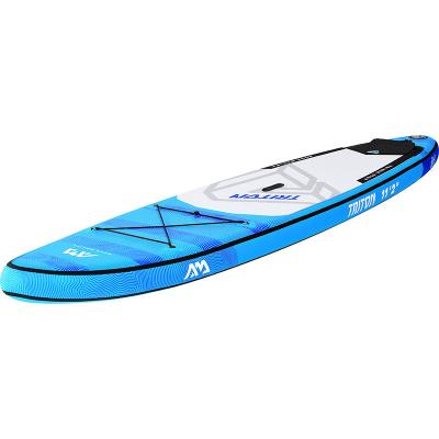 Cina Aletta blu 340*81*15cm del PVC 3 tutto il SUP gonfiabile rotondo in vendita