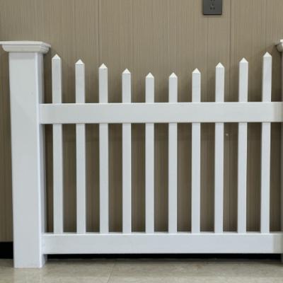 China Beautiful And Customizable Garden Pvc Fence With Door For Outdoor Use for sale