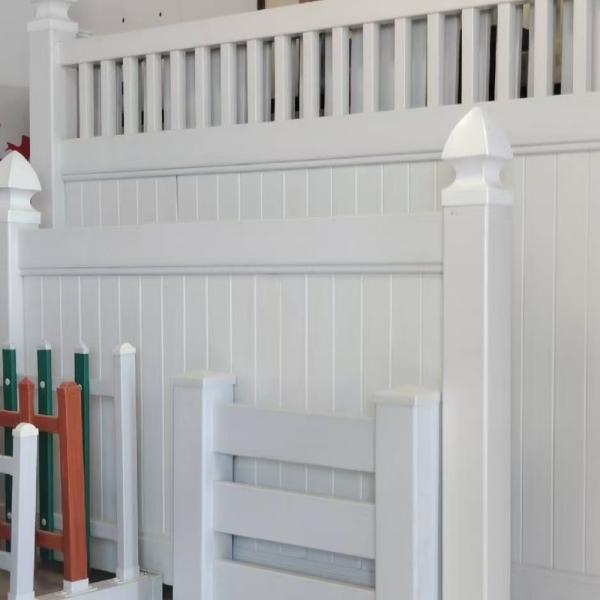 Quality High PVC White Vinyl Fence Panels 6x8ft Customized Style Resistant To Sun for sale