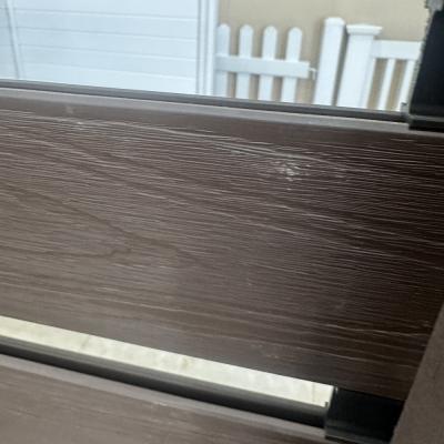 China Wooden Color WPC Fence Panels / Brown Wpc Composite Fencing for sale
