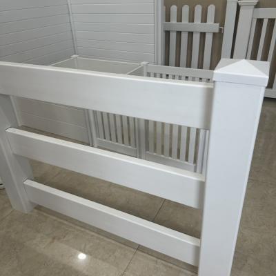 China Easy Setup Pvc 3 Rail Horse Fencing Lightweight 1.5m  Durability for sale