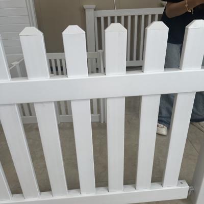 Cina Recinzione da giardino in PVC resistente dimensione regolabile 2,44m Larghezza Recinzione da giardino in PVC in vendita