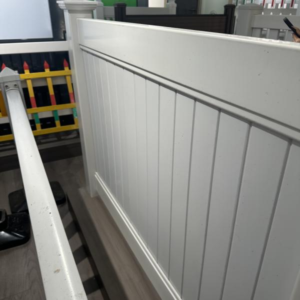 Quality 6ft High Plastic Privacy PVC Vinyl Fence 8ft Wide UV Protected for sale
