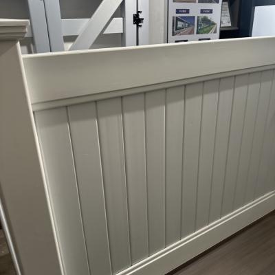 중국 6ft*8ft PVC 프라이버시 펜스 UV 저항 디자인 비닐 앞마당 펜스 판매용