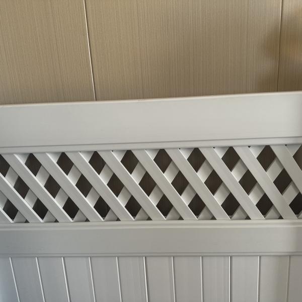 Quality Post 2.59m Pvc Composite Fence Panels Eco Friendly Adjustable Size for sale