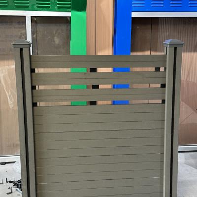 China Coffee Color Decorative And Functional WPC Fencing Panels for Outdoor home for sale