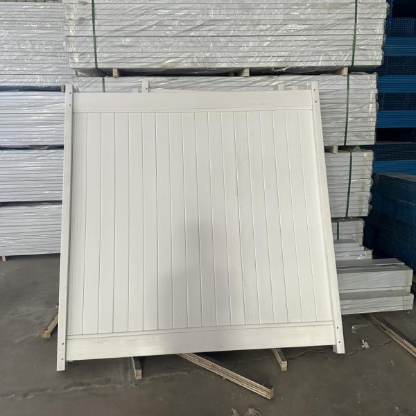 Quality Maintenance Free White Pvc Privacy Fence 6x8ft Long Lasting For Modern Homes for sale