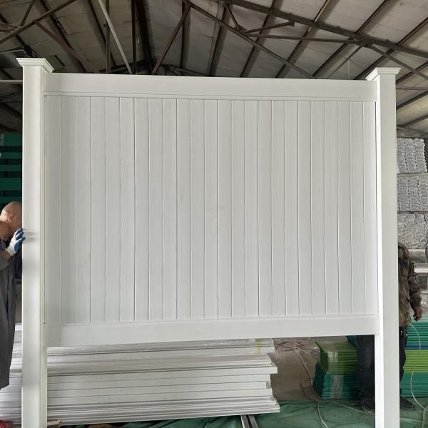 Quality Sturdy Column 2.59m Pvc Privacy Fence Minimal Maintenance 6x8 Vinyl Privacy for sale