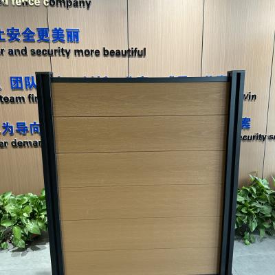 China Wood Plastic Composite Wpc Picket Fence Screen 1.8m*1.8m For Villa for sale