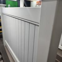 Quality high grade Column 2.59m Pvc White Vinyl Fence For Privacy Fence Simple for sale