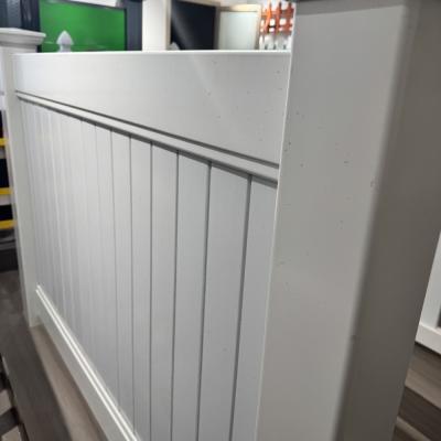 중국 고품질 2.59m PVC 흰색 비닐 울타리 프라이버시 울타리 간편 설치 판매용