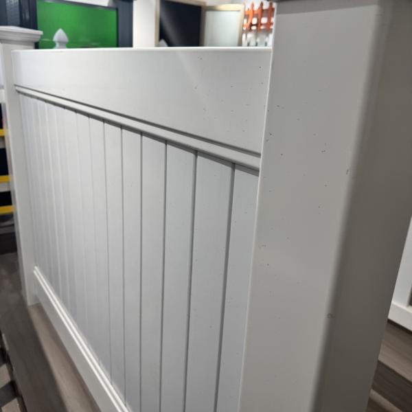 Quality high grade Column 2.59m Pvc White Vinyl Fence For Privacy Fence Simple for sale