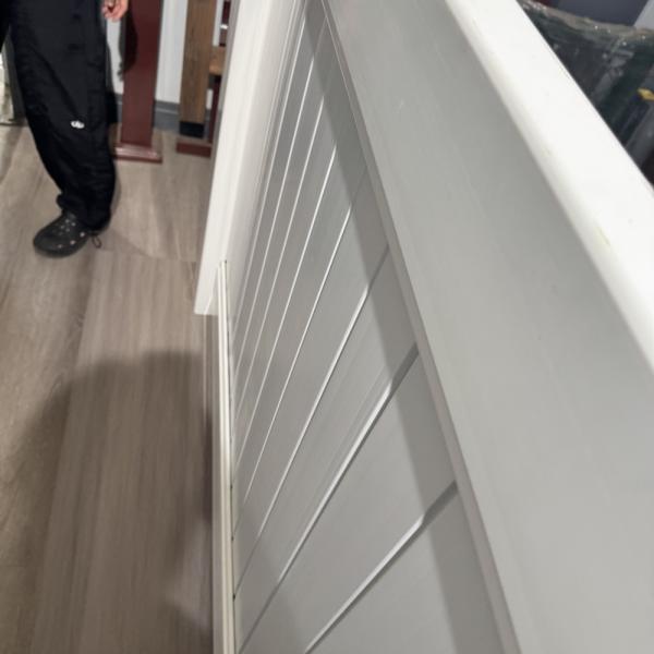 Quality Sunproof Pvc White Privacy Vinyl Fence 8 Ft Wide Post 2590mm for sale