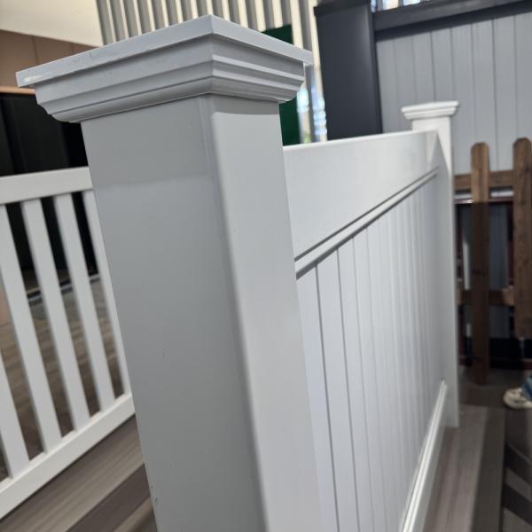 Quality Simple Installation 6 H White Privacy Pvc Fence Panel / Full Privacy Pvc Fence for sale