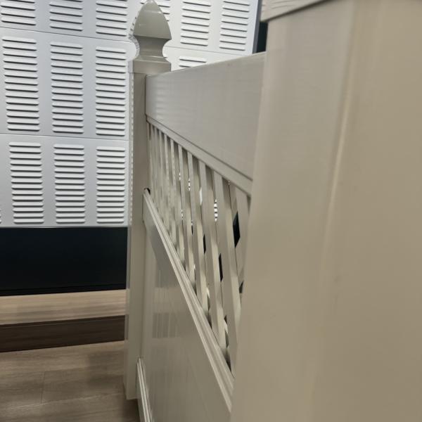 Quality 1.82m High 2.44 Wide PVC Fence Pannels Safety 100% Virgin For Residential for sale
