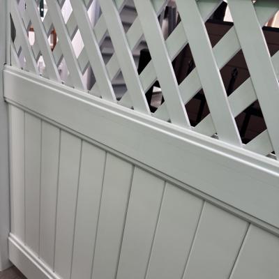 중국 방풍 프라이버시 펜스 패널 PVC 손쉬운 유지보수 저렴한 플라스틱 펜스 패널 판매용