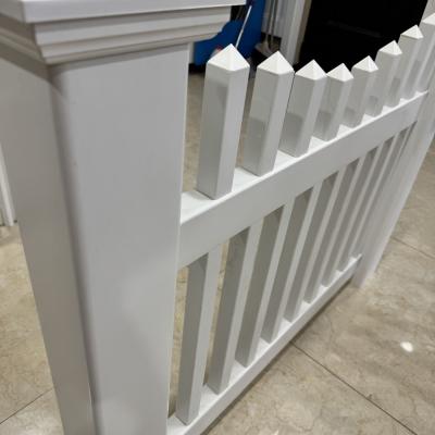China High Strength White Pvc Picket Fence Impact Resistant Tough Fit 8ft Wide for sale