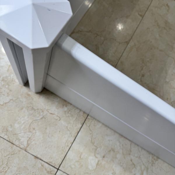 Quality Classic White Pvc Flower Boxes Raised Vegetable Planter Elegant Look for sale