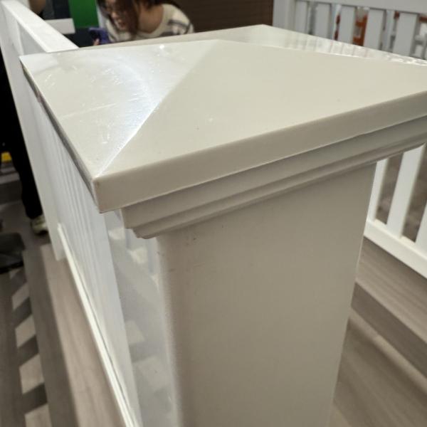 Quality high grade Column 2.59m Pvc White Vinyl Fence For Privacy Fence Simple for sale