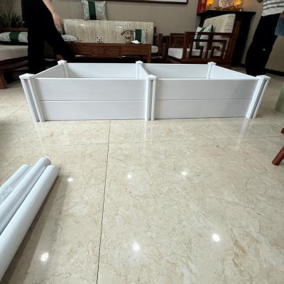 China Multi Purpose Pvc Rectangular Planter Boxes Home Garden 1.22*1.22*0.3m for sale
