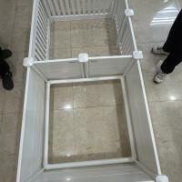 Quality Home Compact Diy Pvc Dog Fence Pvc Whelping Dog Box White Color for sale