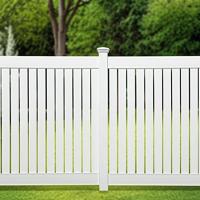 China UV Protection PVC 6x8 Vinyl Fence Panels 2.44m Wide Easy Install for sale