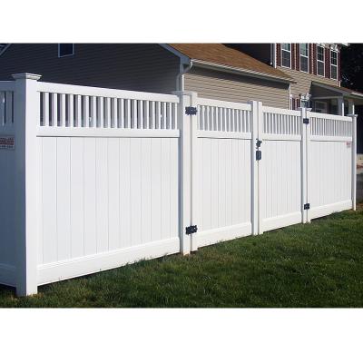 China Maintenance Free PVC Vinyl Fence Offering Long Term Durability And Aesthetic Stability In Outdoor Commercial Settings for sale