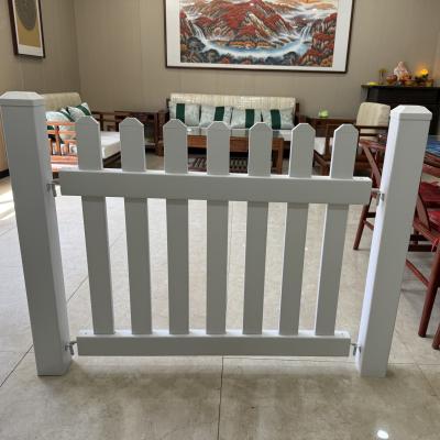 China Thick Post European Style PVC Picket Outdoor Fence for sale
